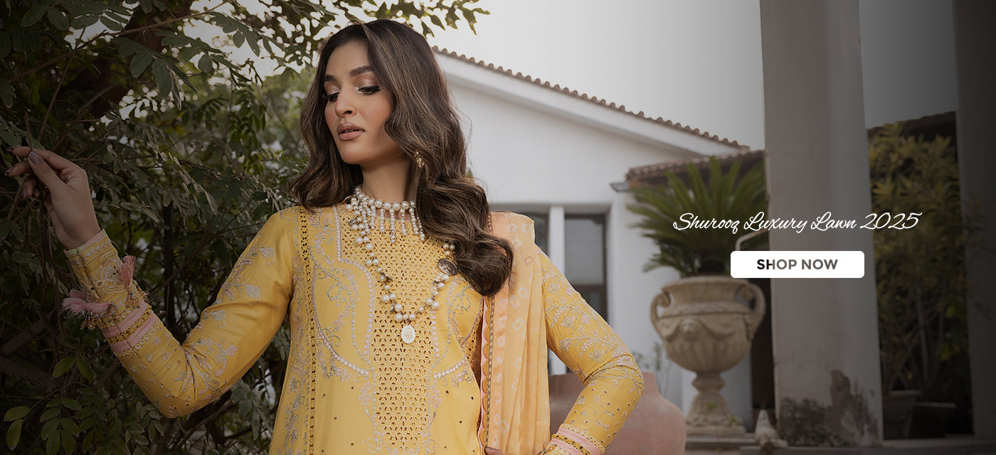 Shop Luxury Pret & Lawn – Exclusive Designs at Shurooq